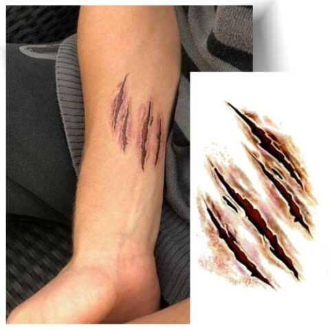 Tatouage éphémère griffure - Tatouage éphémère Mikiti